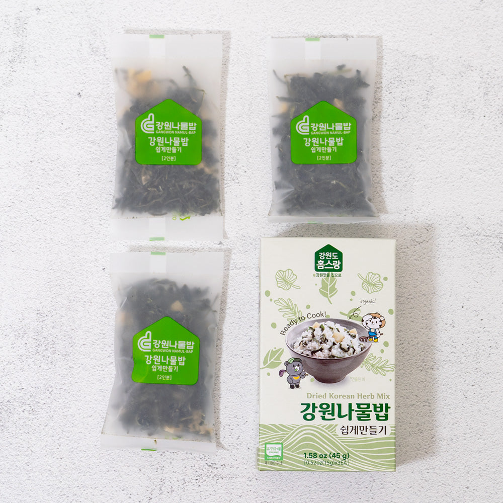 Gangwon Namul Bap Dry 45g(2 Servings x 3) – Wooltari Partners